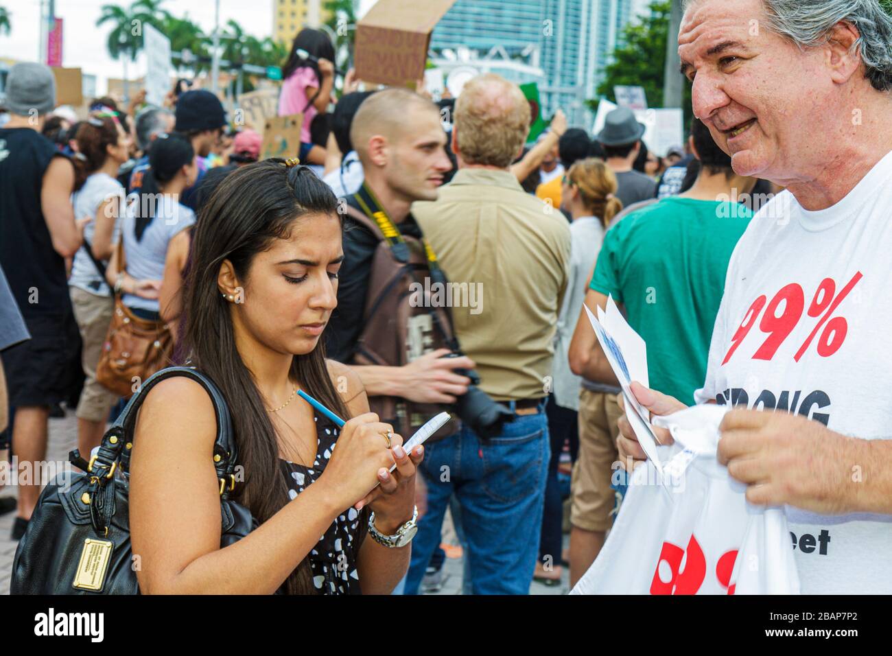News Journalist Taking Notes
