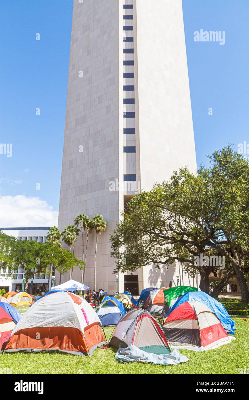 Miami Florida,Stephen P. Clark Government Center,centre,downtown,Occupy ...