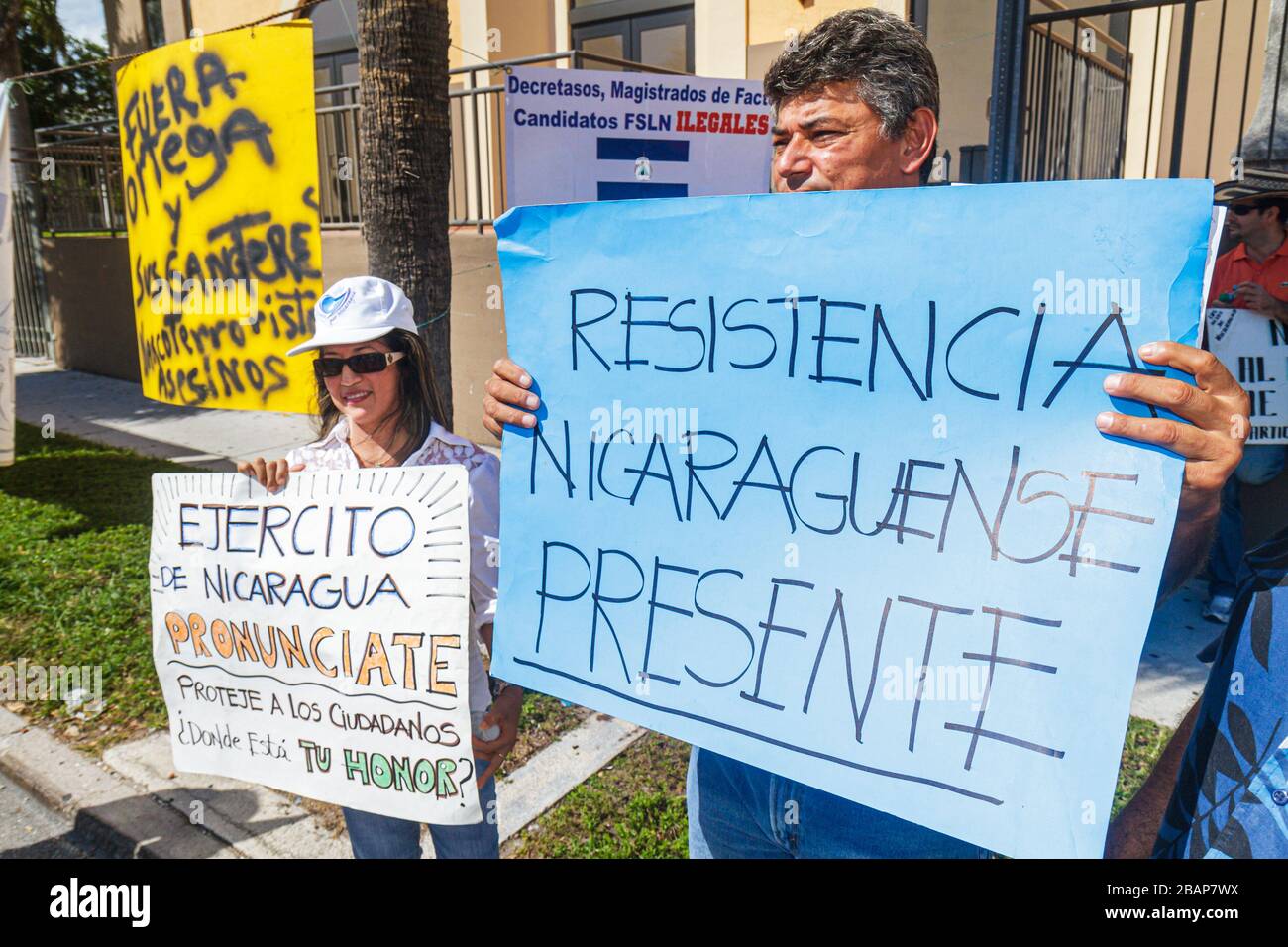 Miami Florida,Flagler Street,near Consulate General of Nicaragua ...