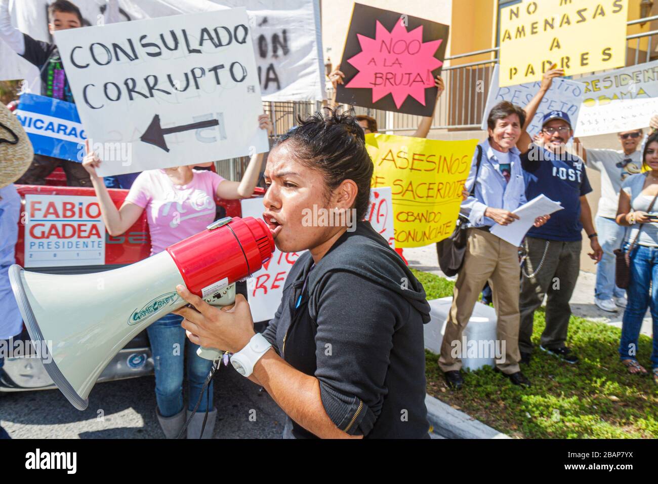 Miami Florida,Flagler Street,near Consulate General of Nicaragua ...