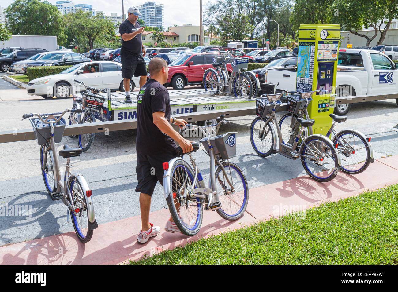 Miami Beach Florida,Sheridan Avenue,DecoBike Citi Bike CitiBike,bike ...