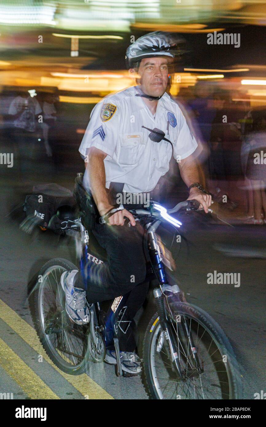 Miami Beach Florida,Ocean Drive,police,policeman,bicycle,bicycling ...