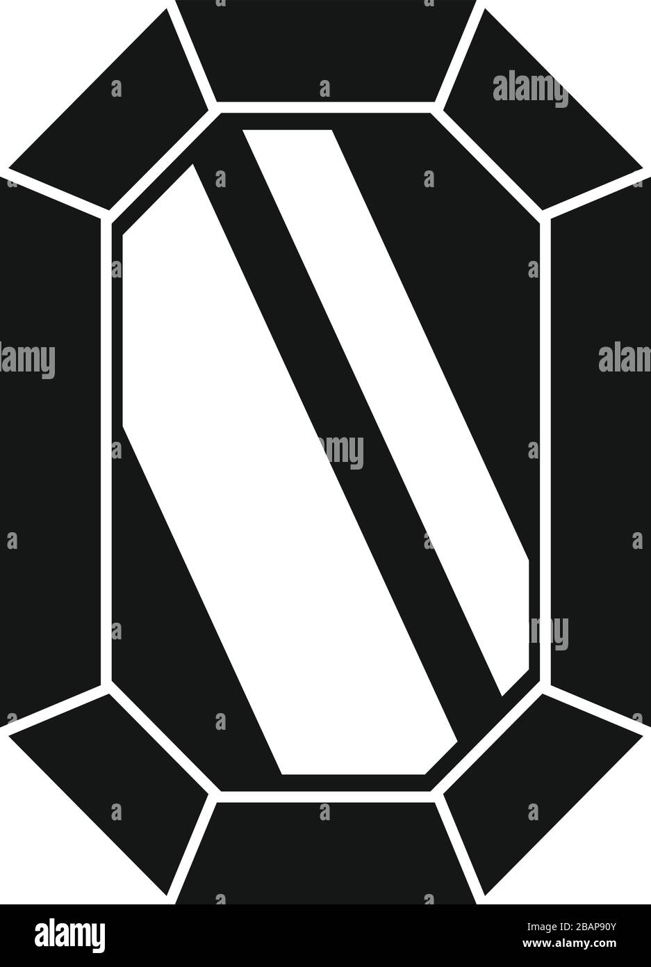 Amethyst jewel icon. Simple illustration of amethyst jewel vector icon ...