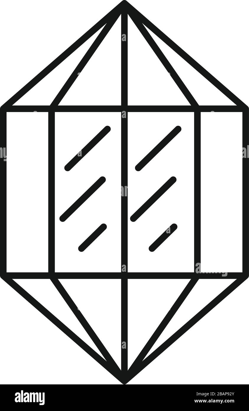 Luxury jewel icon. Outline luxury jewel vector icon for web design ...