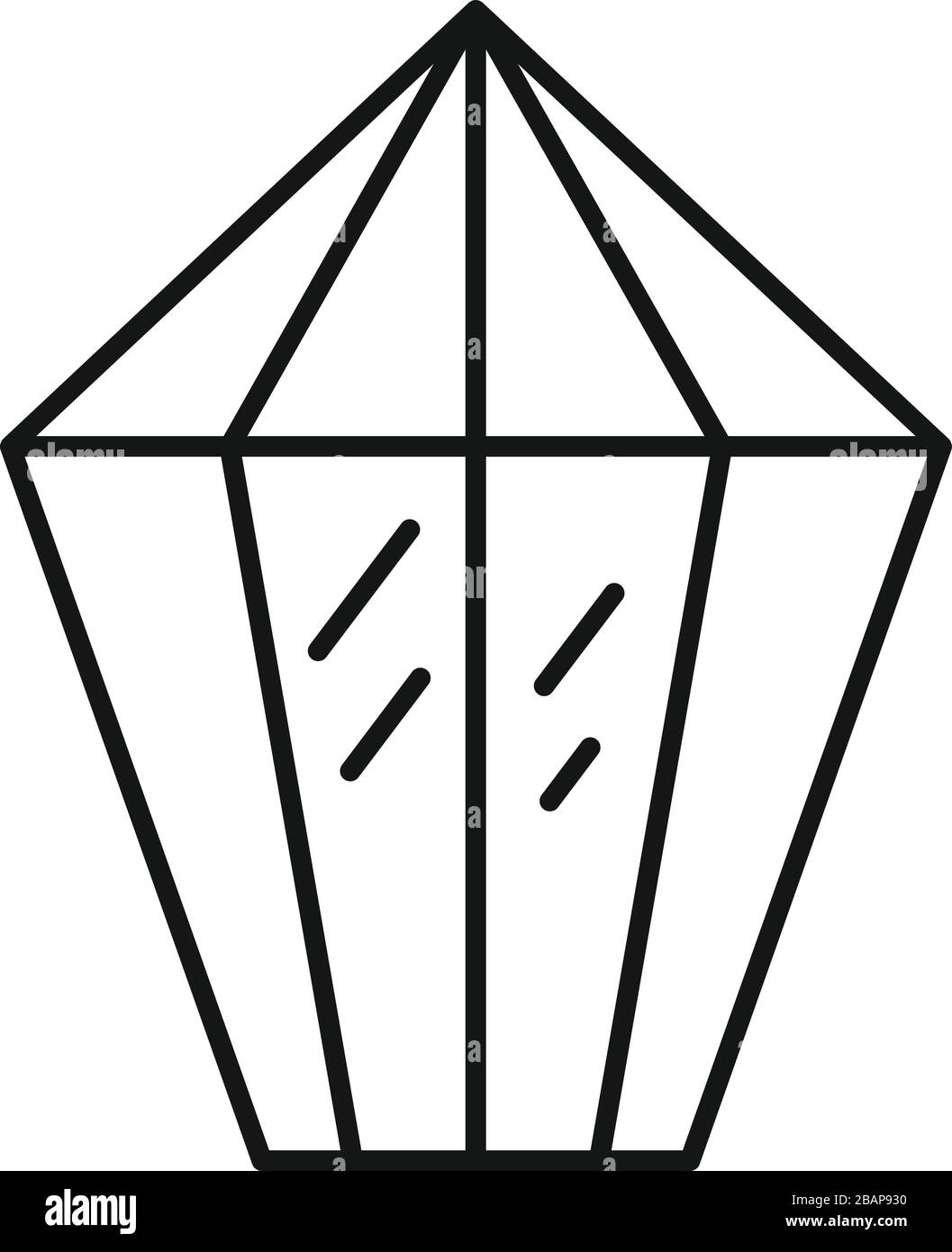 Carat jewel icon. Outline carat jewel vector icon for web design ...