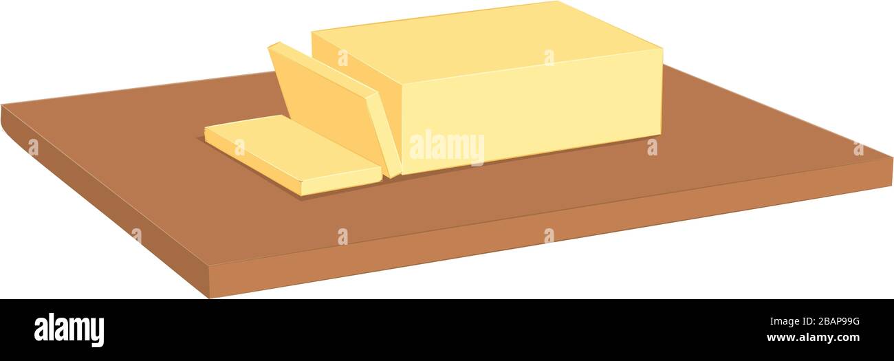 Kitchen butter icon. Cartoon of kitchen butter vector icon for web ...