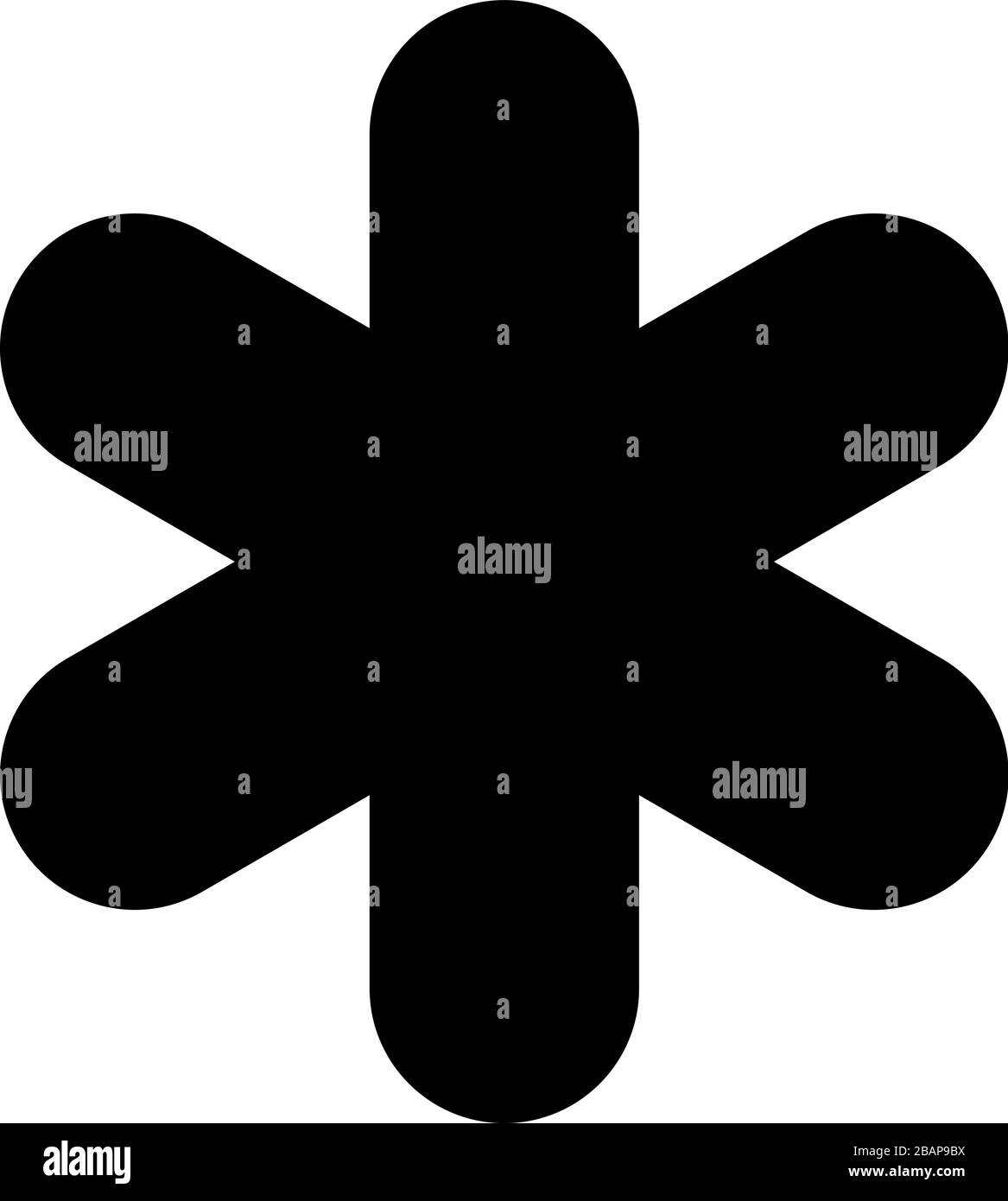 Illustration asterisk sign on Cut Out Stock Images & Pictures - Alamy