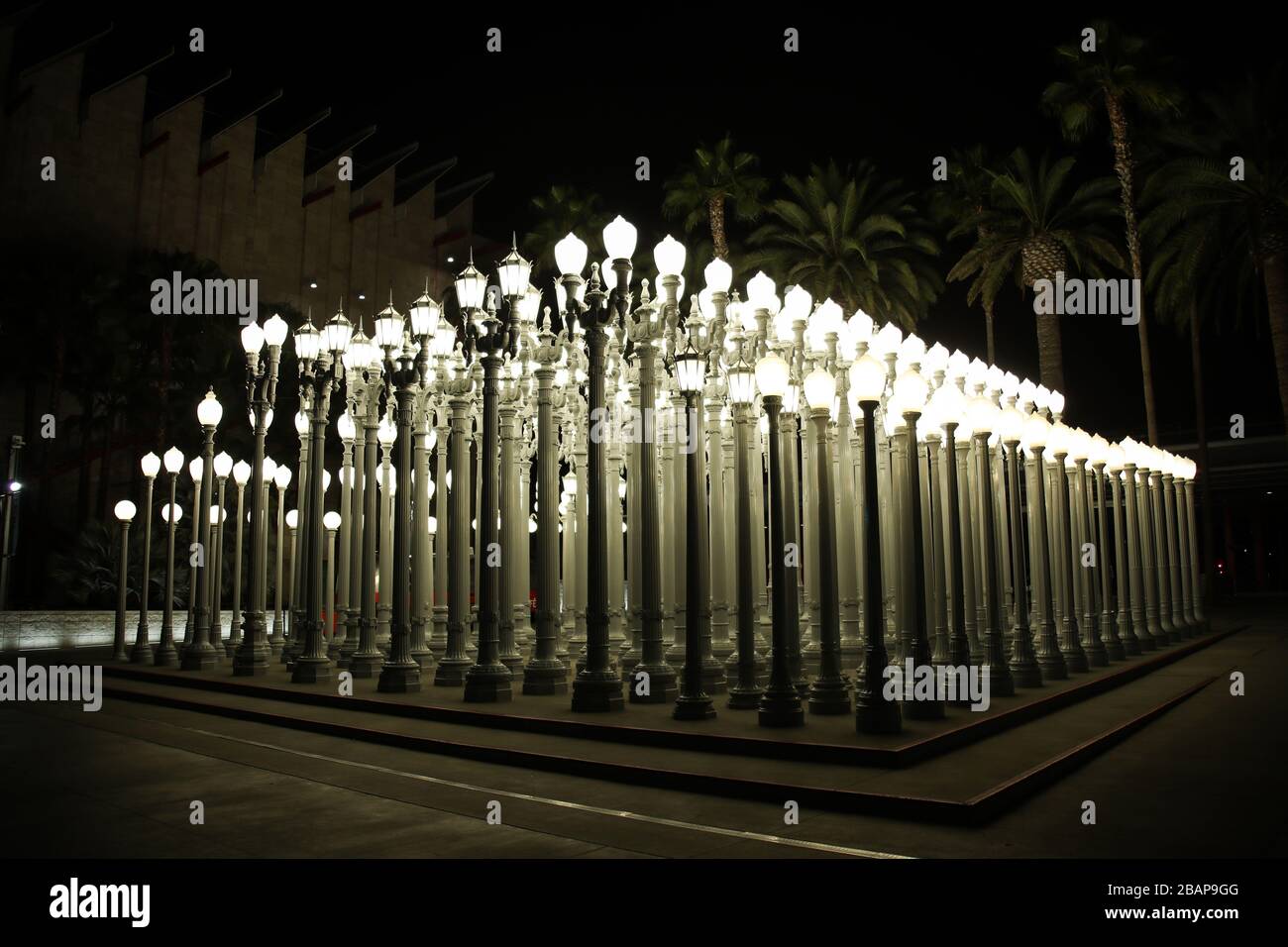 Los Angeles, USA. 28th Mar, 2020. An exterior view of the 'Urban Light ...
