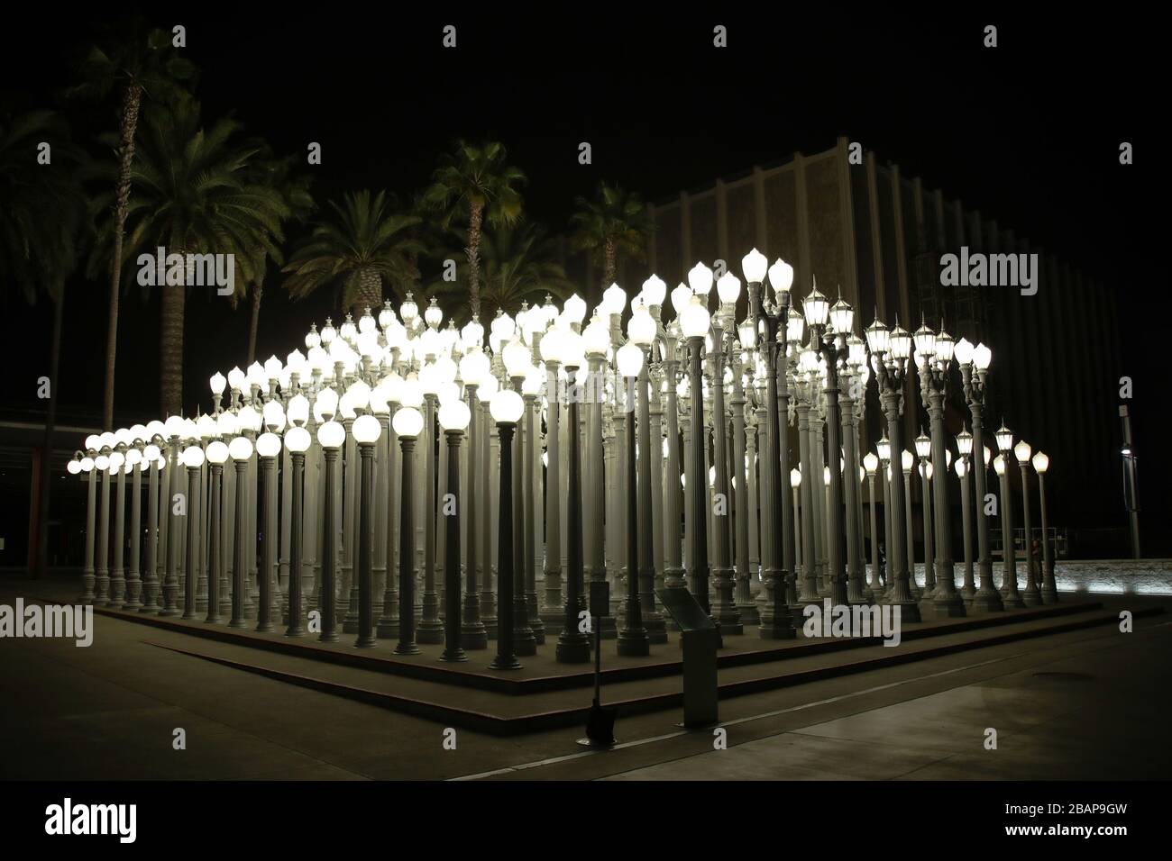 Los Angeles, USA. 28th Mar, 2020. An exterior view of the 'Urban Light ...
