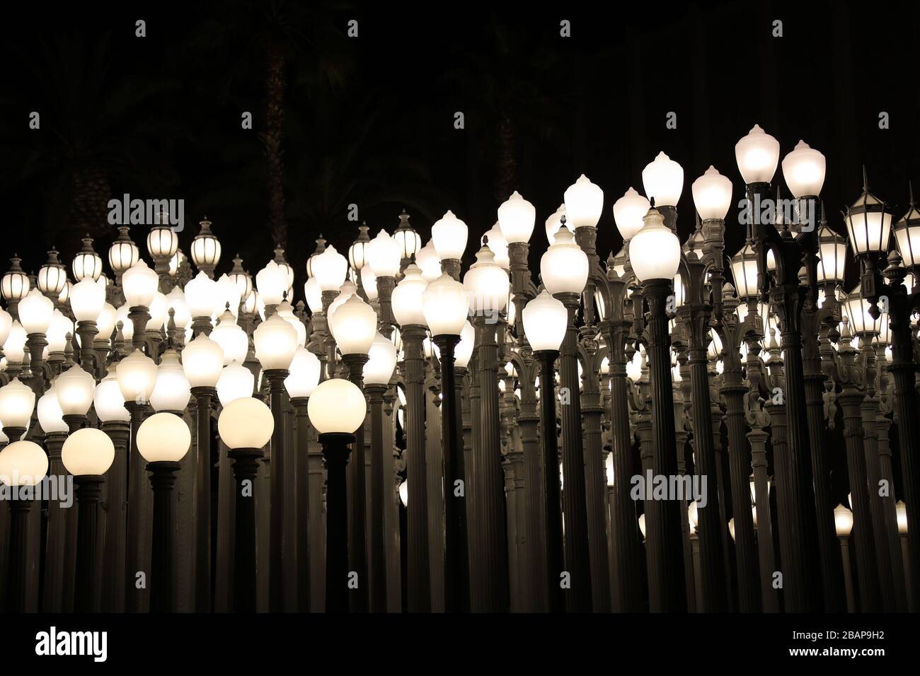 Los Angeles, USA. 28th Mar, 2020. An exterior view of the 'Urban Light ...