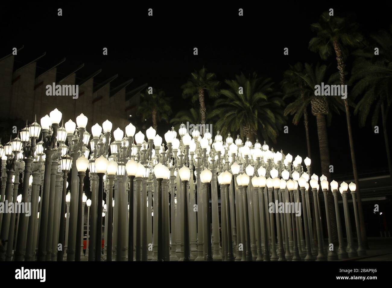Los Angeles, USA. 28th Mar, 2020. An exterior view of the 'Urban Light ...