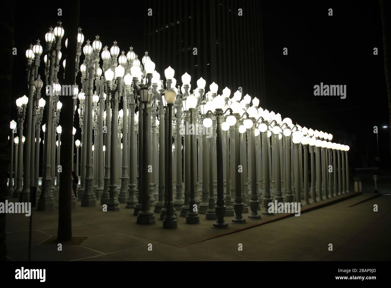 Los Angeles, USA. 28th Mar, 2020. An exterior view of the 'Urban Light ...