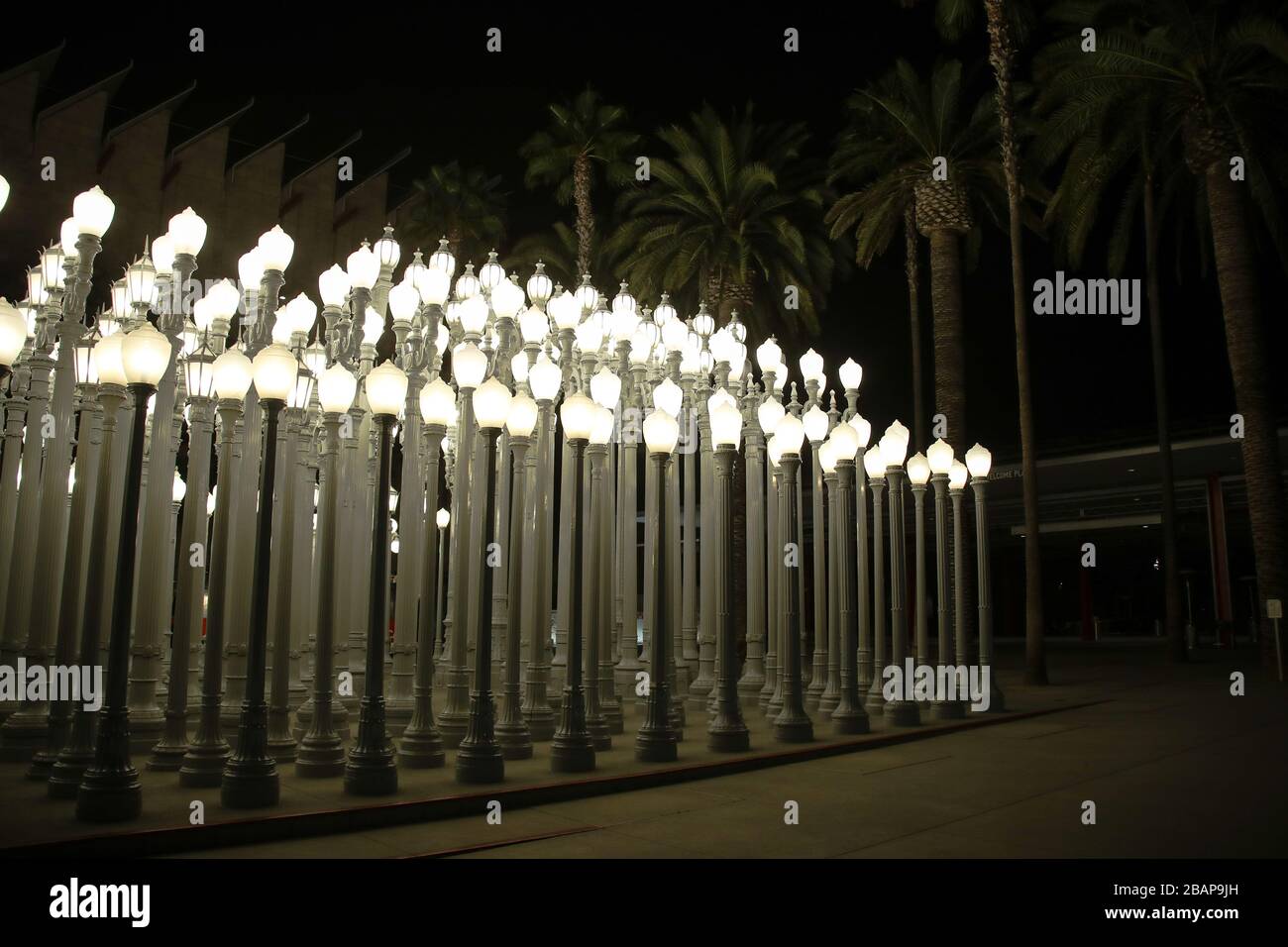 Los Angeles, USA. 28th Mar, 2020. An exterior view of the 'Urban Light ...