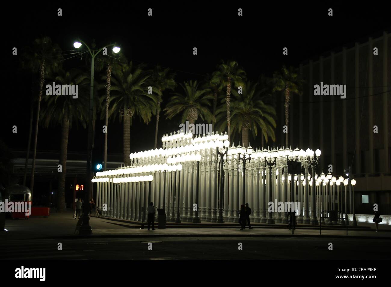 Los Angeles, USA. 28th Mar, 2020. An exterior view of the 'Urban Light ...