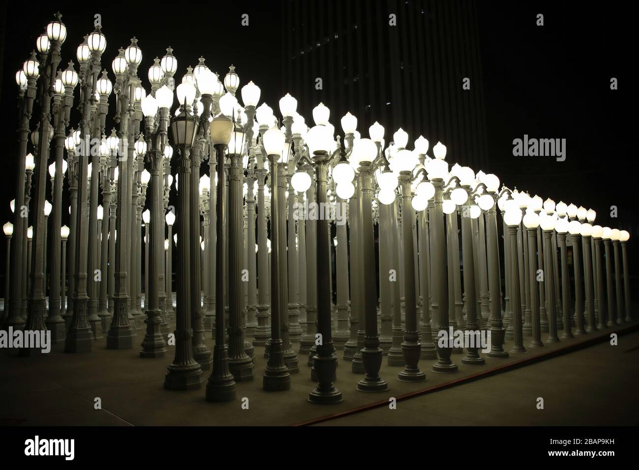 Los Angeles, USA. 28th Mar, 2020. An exterior view of the 'Urban Light ...