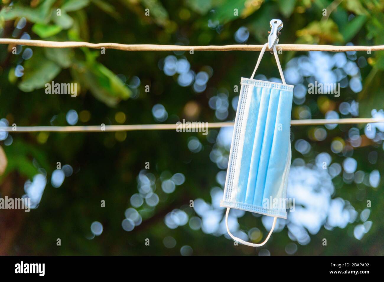 dry the Hygienic mask for re-use in critical lack time Stock Photo - Alamy