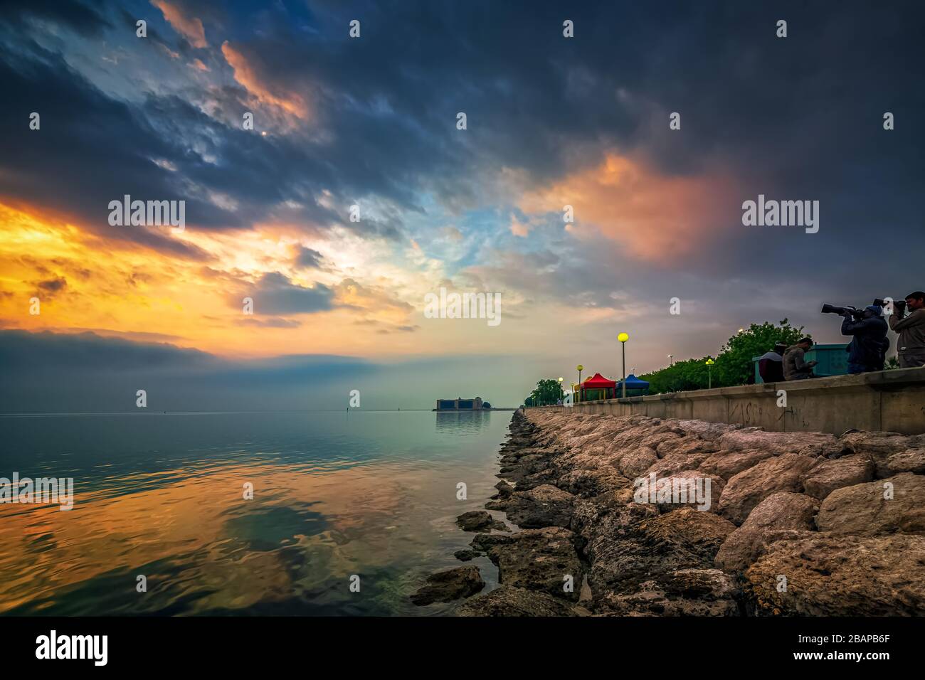 Dramatic clouds background view in Khobar Sea side Saudi Arabia Stock ...