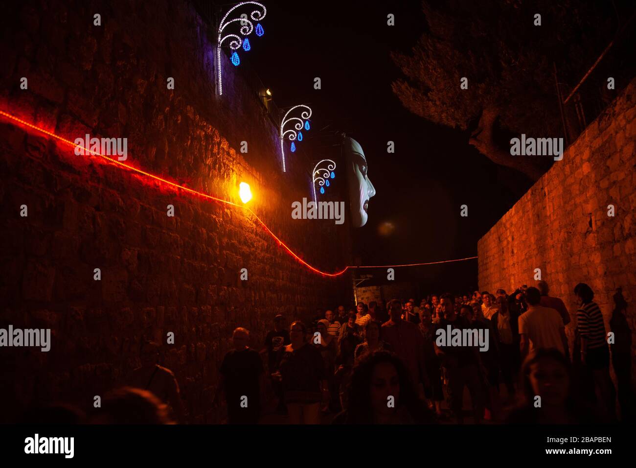 Jerusalem Festival of Light -Culture of Israel Stock Photo - Alamy