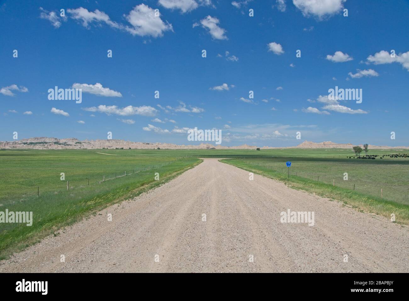 Interior USA - 25 June 2013 - Approaching Badlands National Park in ...