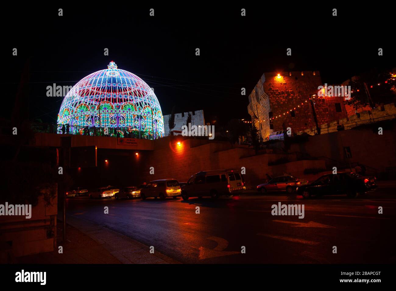 Jerusalem Festival of Light -Culture of Israel Stock Photo - Alamy