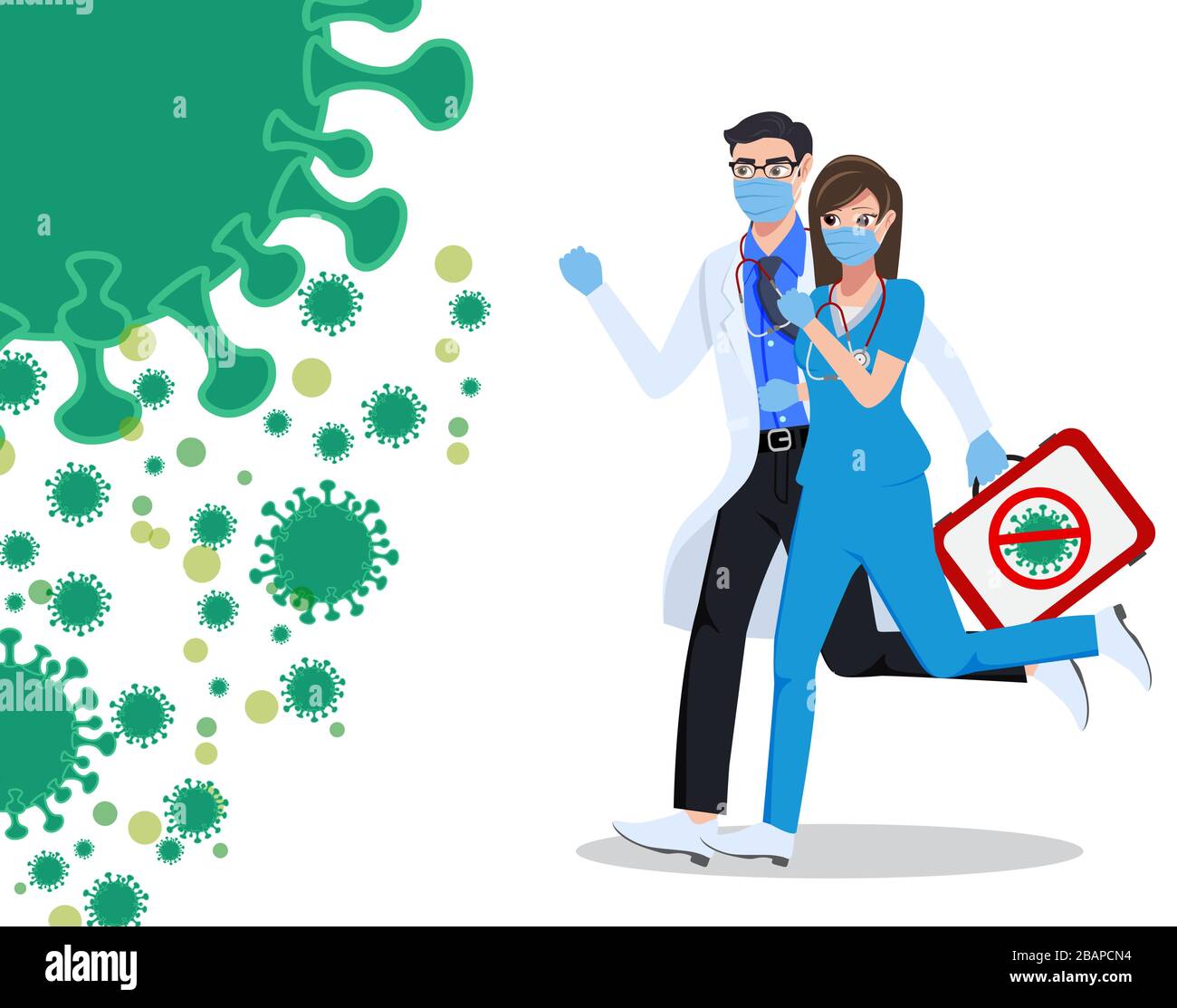 Medical front liners character vector concept design. Medical doctor ...