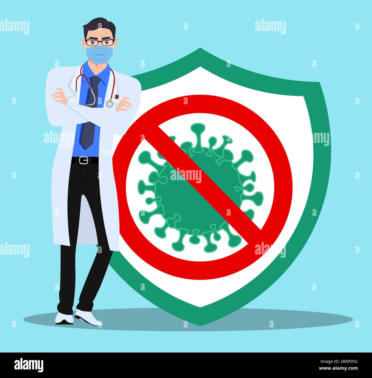 Medical doctor character vector concept design. Medical front liner ...