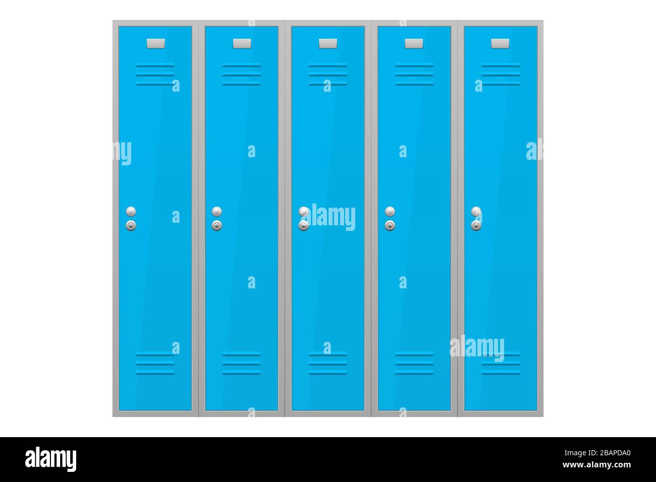 Blue lockers section Stock Vector Image & Art - Alamy