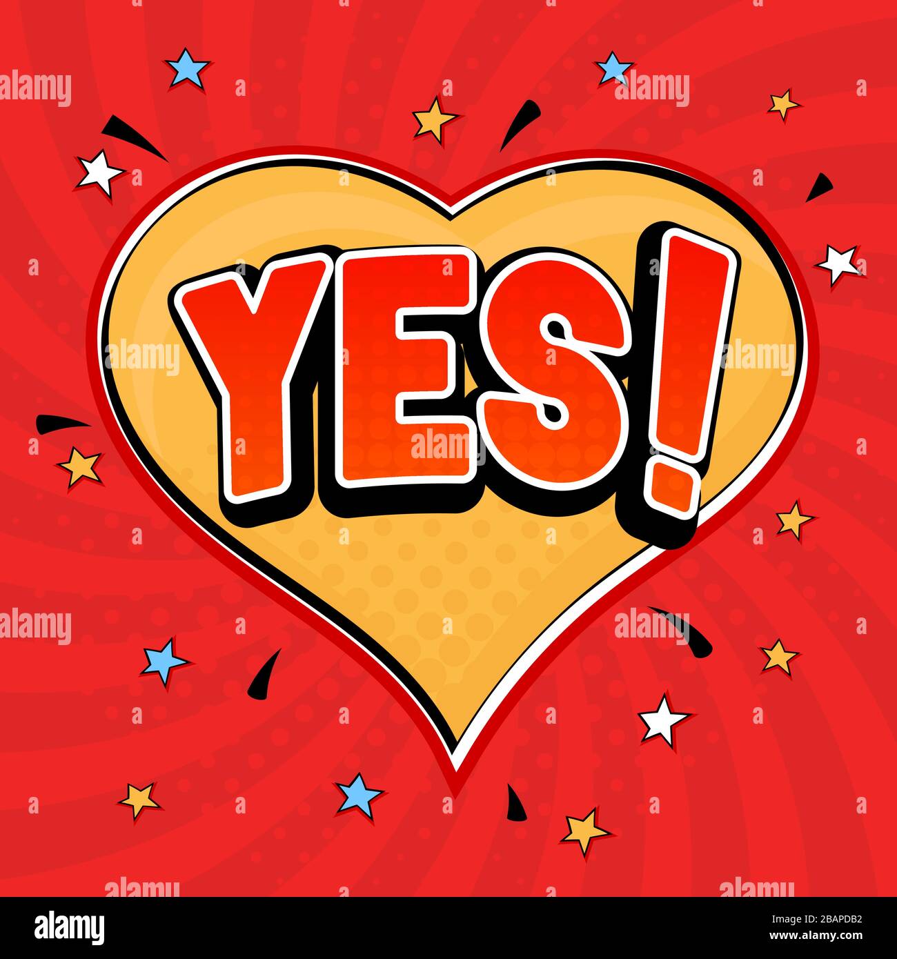 Cartoon yes symbol bubble hi-res stock photography and images - Alamy
