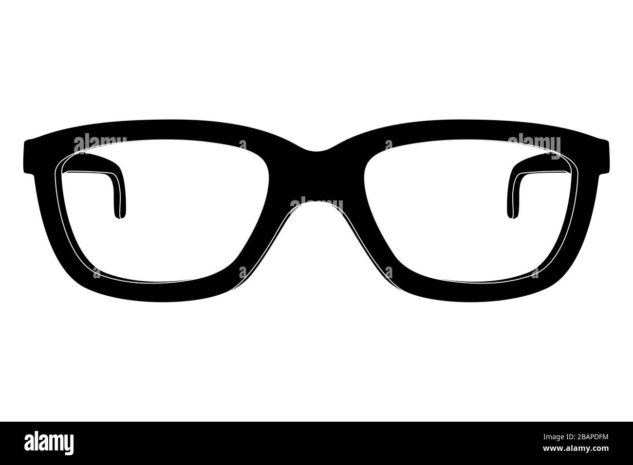 Glasses. Black outline icon Stock Vector Image & Art - Alamy