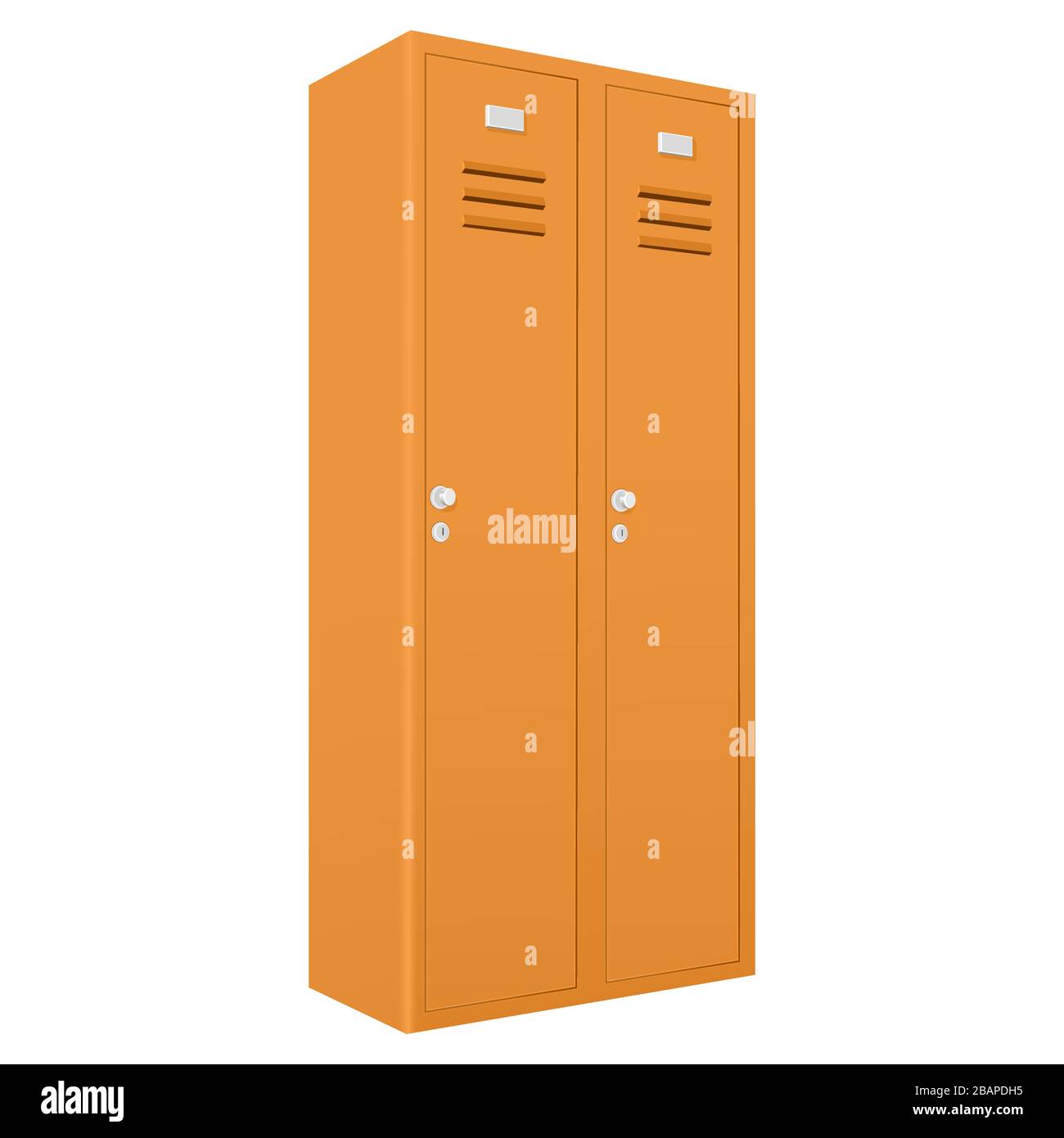 Yellow two lockers section Stock Vector Image & Art - Alamy