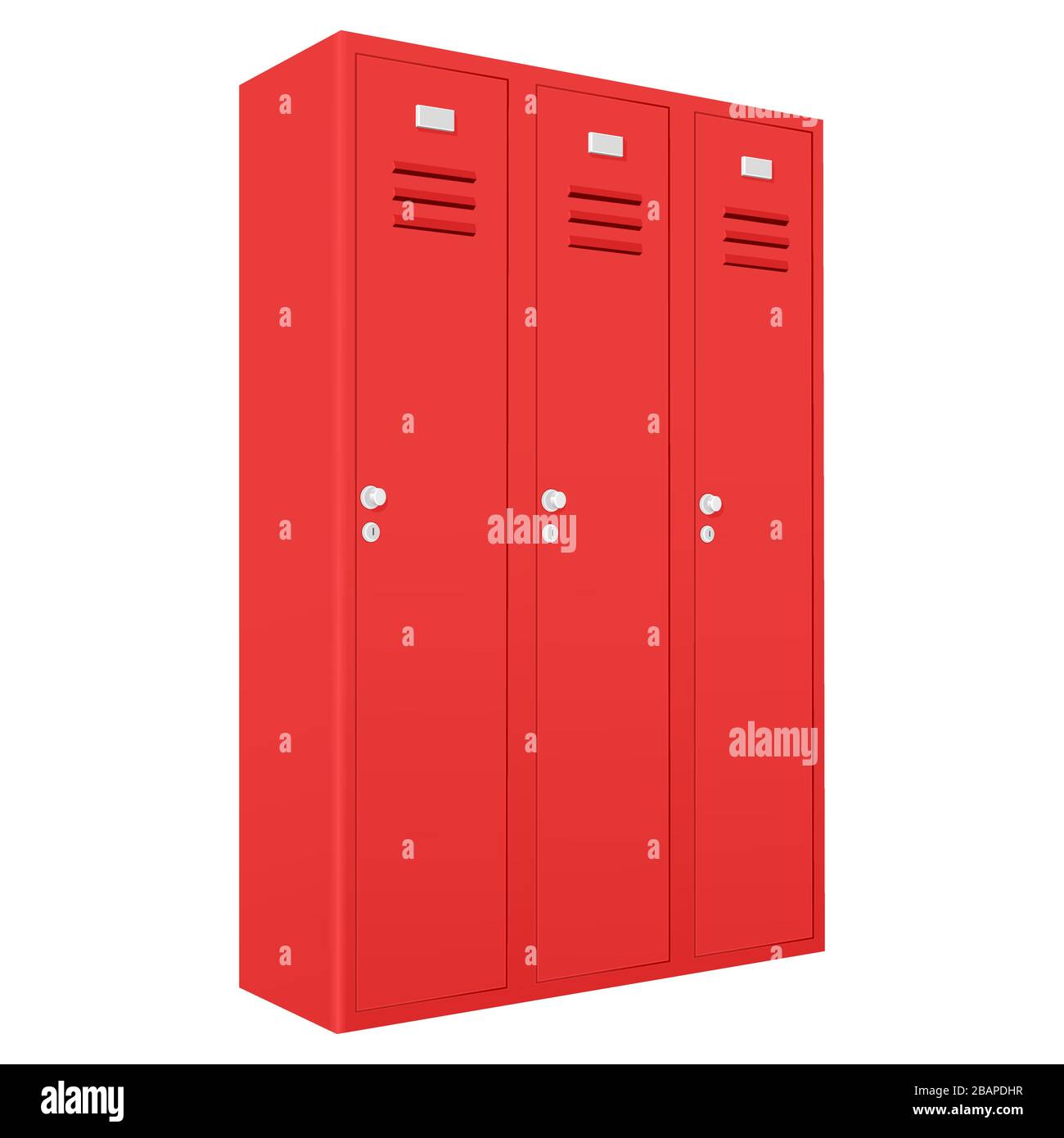Open Red Lockers