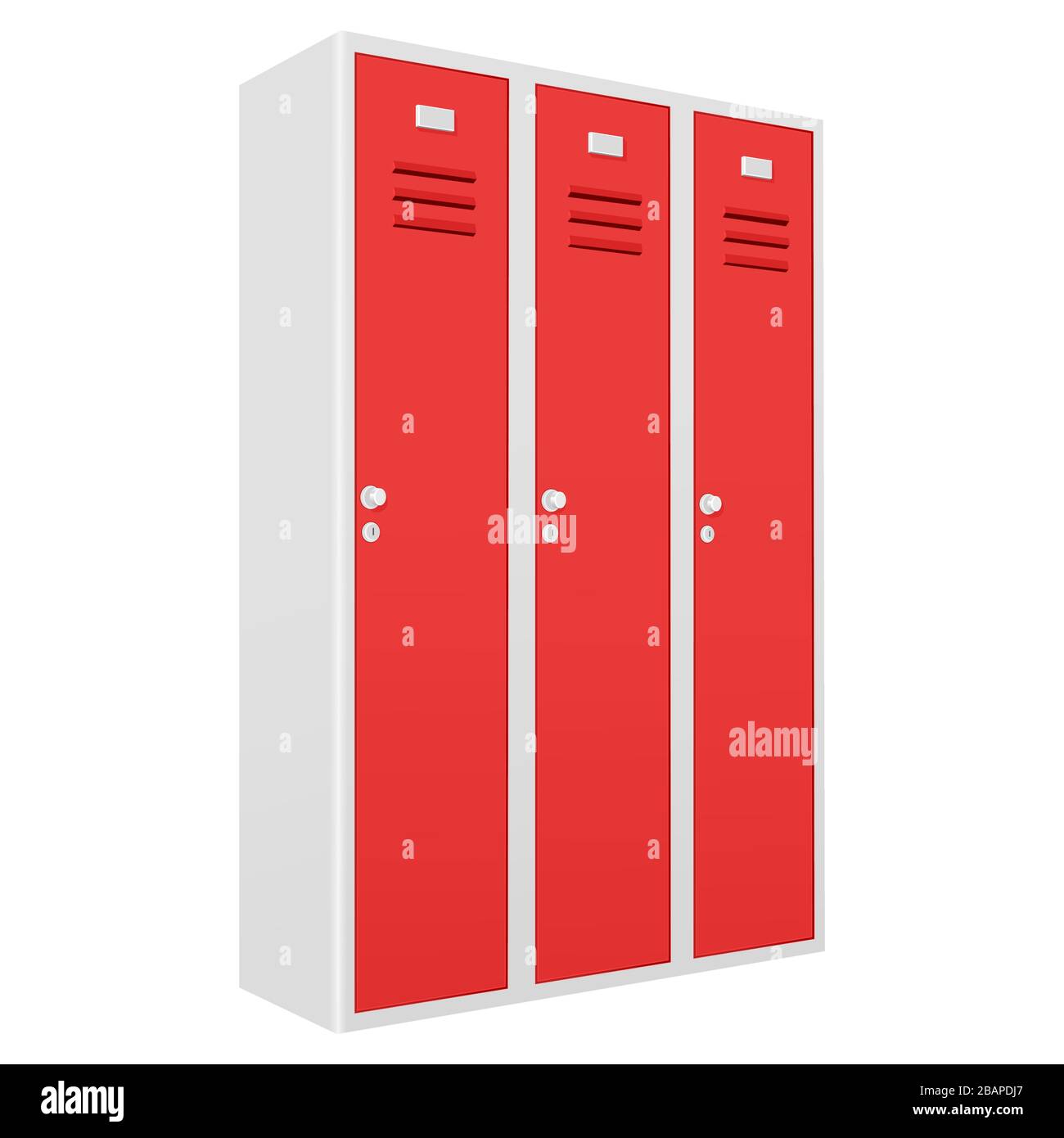 Red lockers row Stock Vector Image & Art - Alamy