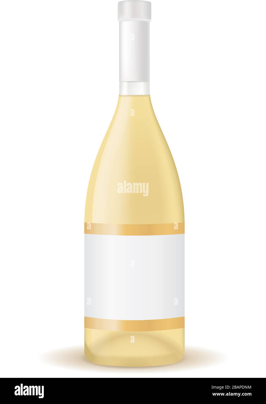 Wine bottle label white Stock Vector Images - Alamy
