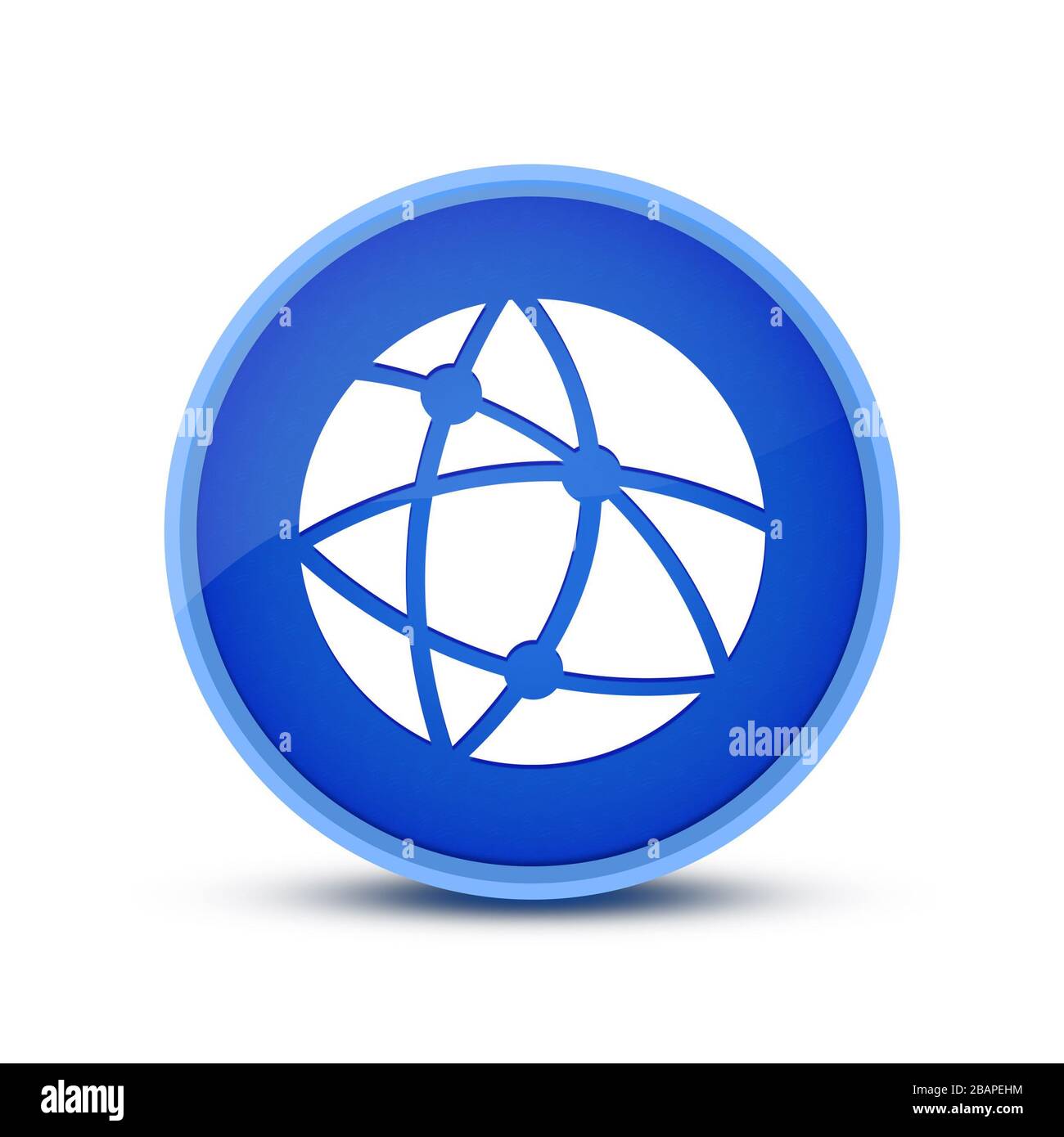 Blue sign globalization symbol icon hi-res stock photography and images ...