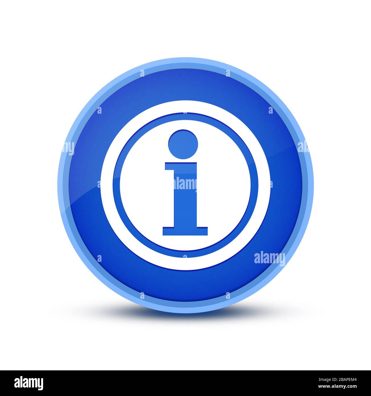 Blue sign info symbol icon hi-res stock photography and images - Alamy