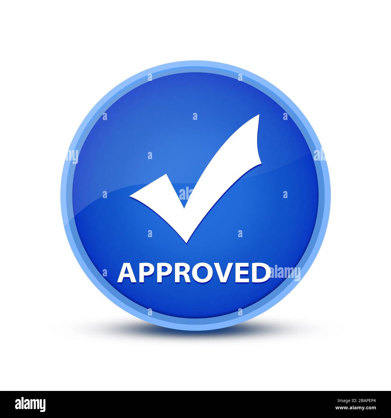 Approve Button Blue