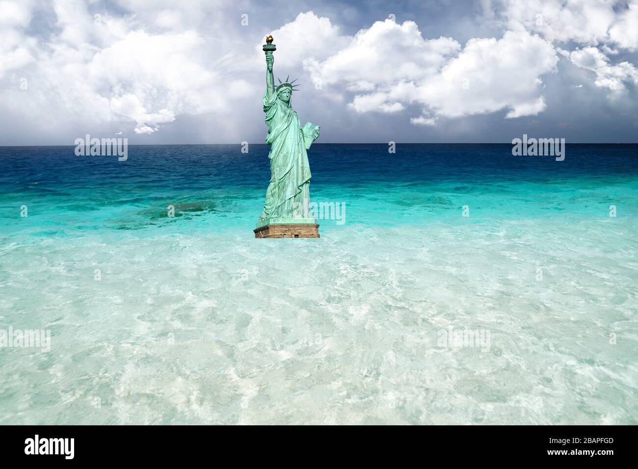 new york statue of liberty post apocalypse scene with statue of liberty ...