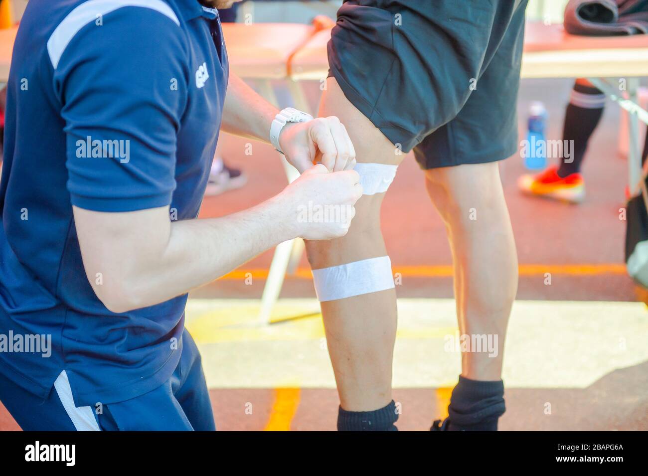 First aid sports injury hi-res stock photography and images - Alamy