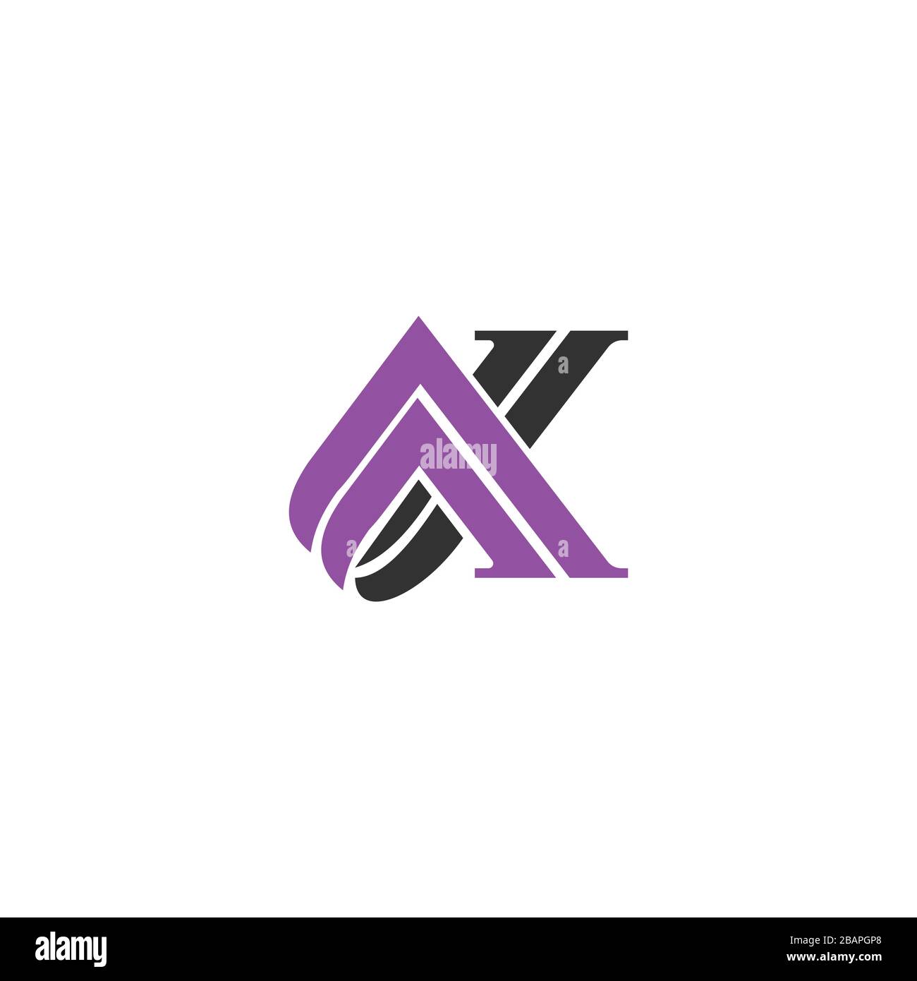 Initial Letter ak logo or ka logo vector design template Stock Vector ...