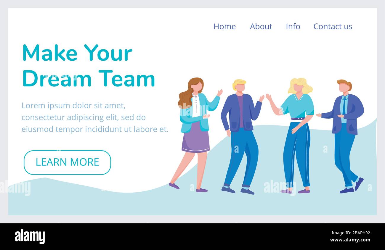 The dream team Stock Vector Images - Alamy