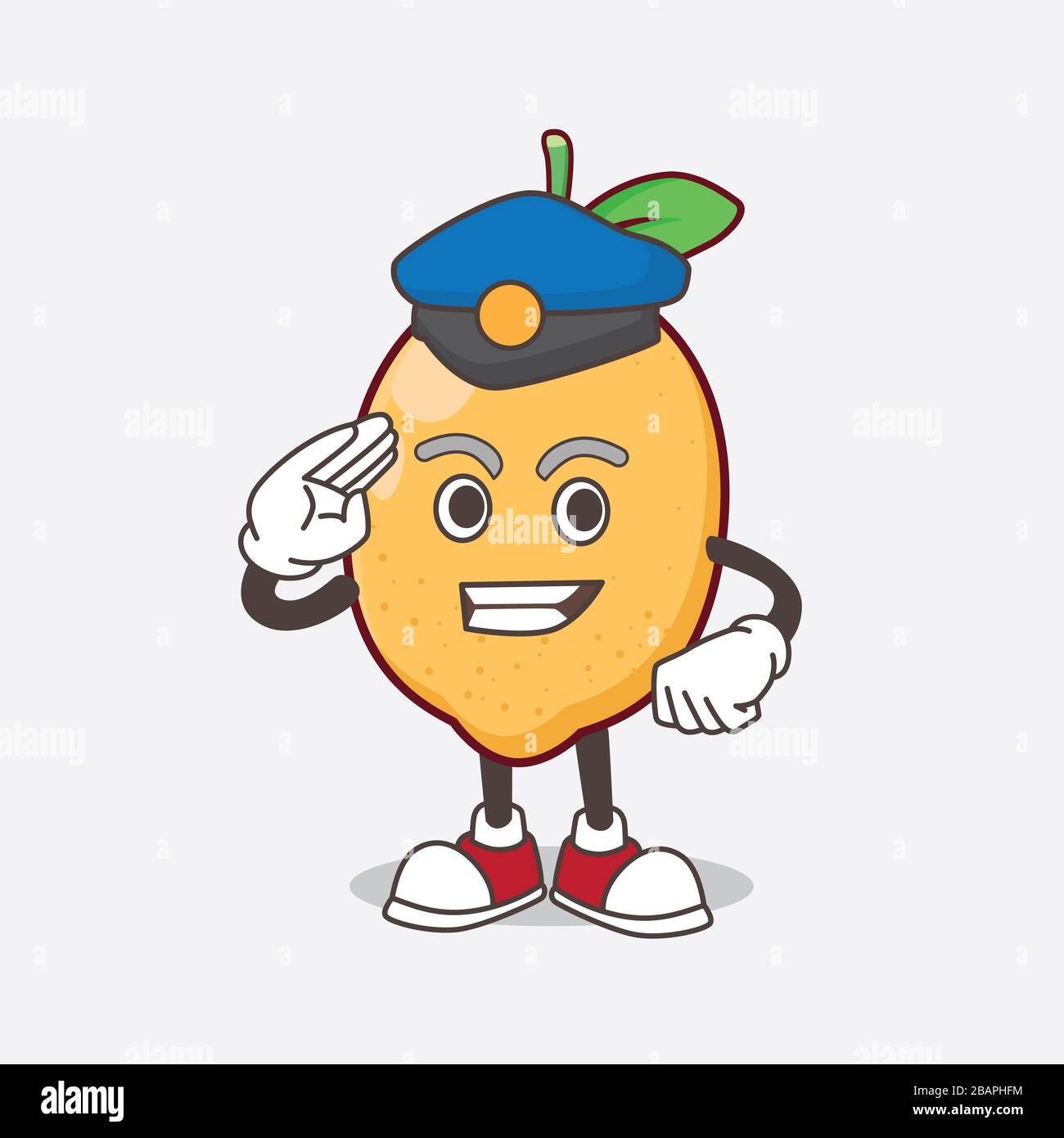 An illustration of Lemon Fruit cartoon mascot character working as a ...