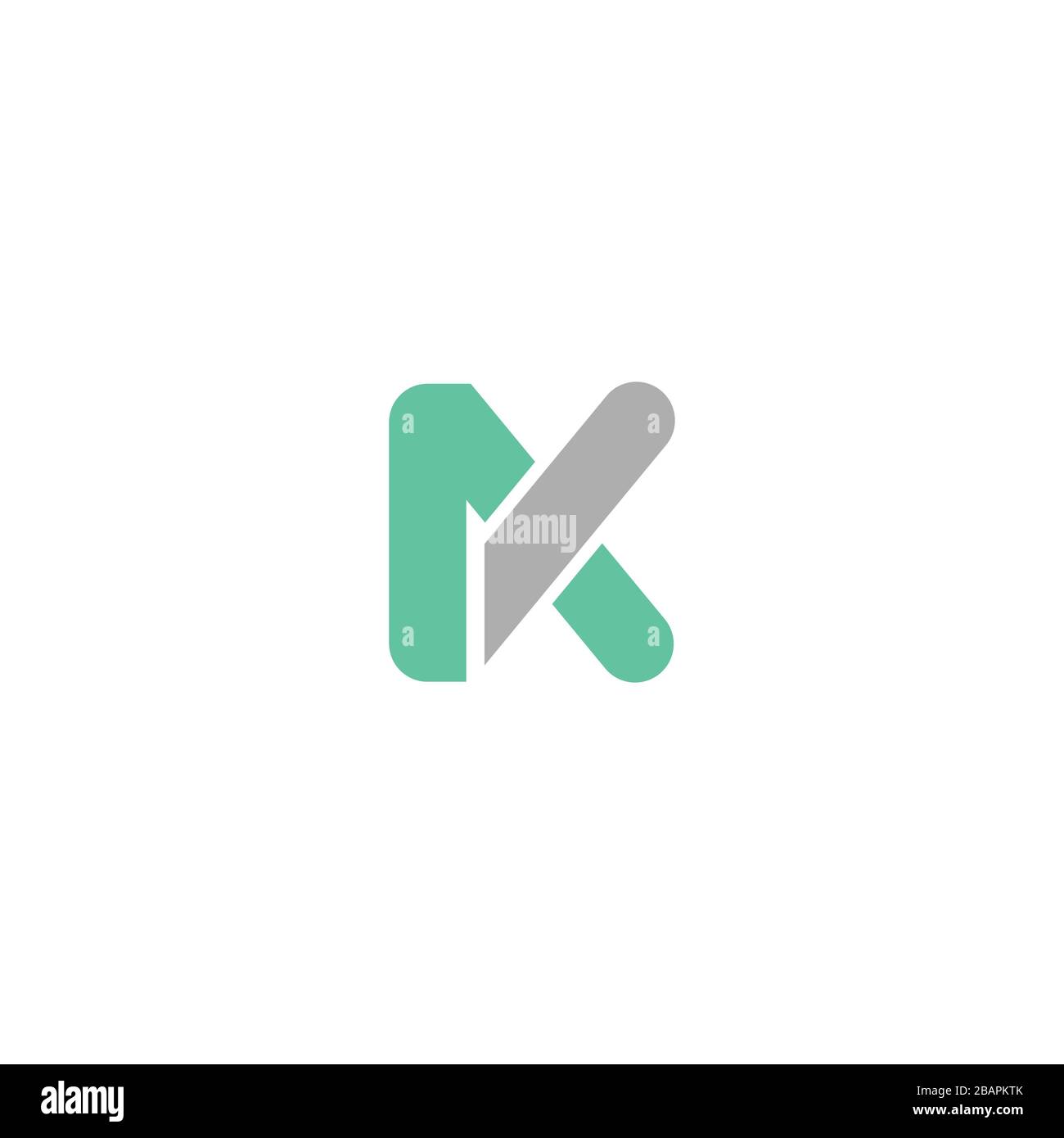 Initial Letter ak logo or ka logo vector design template Stock Vector ...