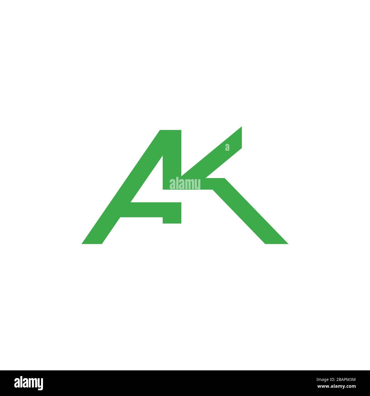 Initial Letter ak logo or ka logo vector design template Stock Vector ...