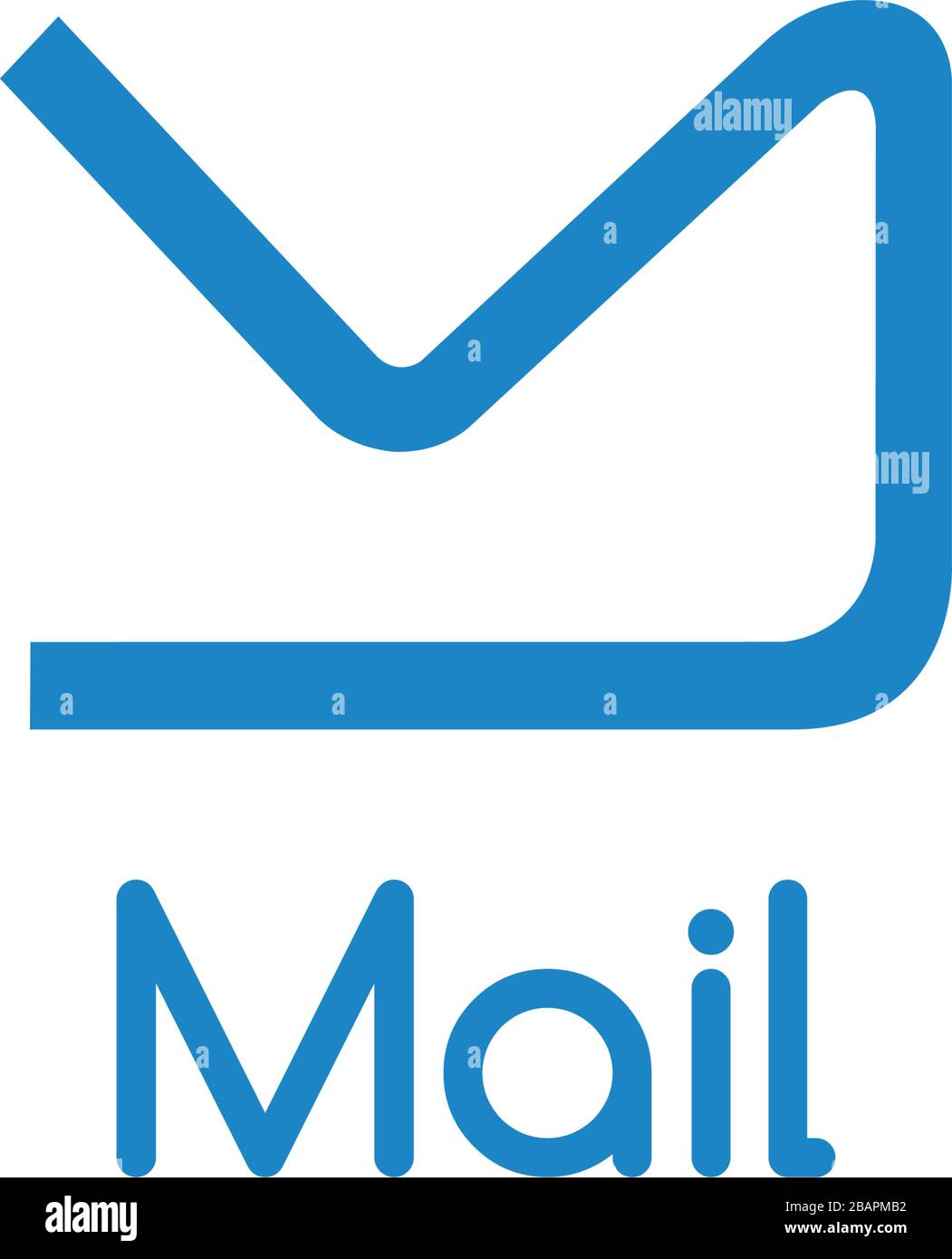Mail logo. Envelope symbol. Message sign. Mail navigation button ...