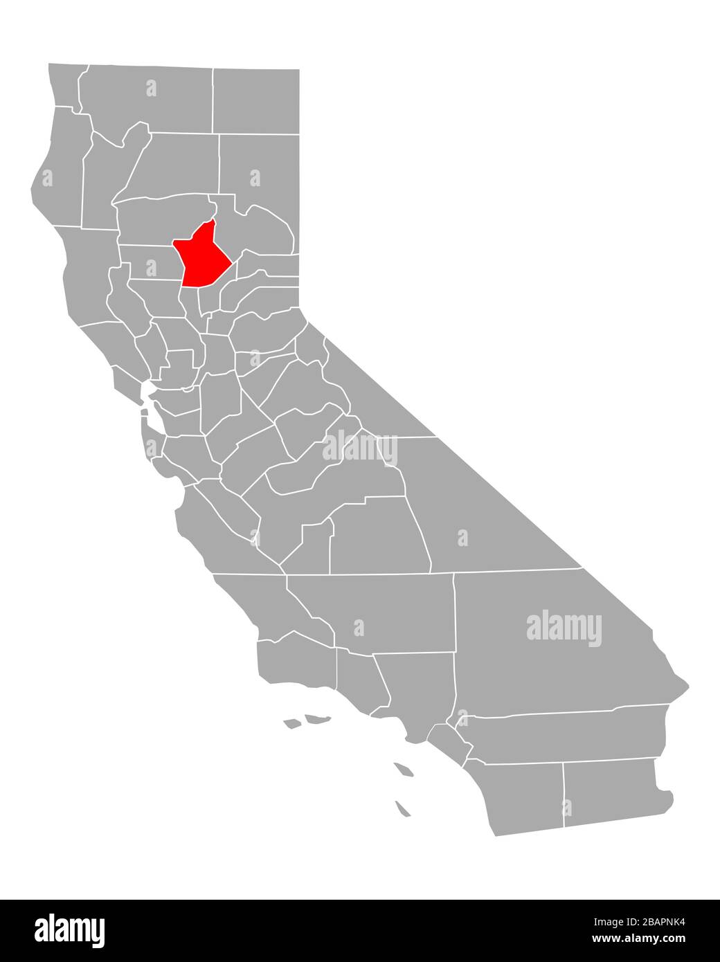 Butte county map hi-res stock photography and images - Alamy
