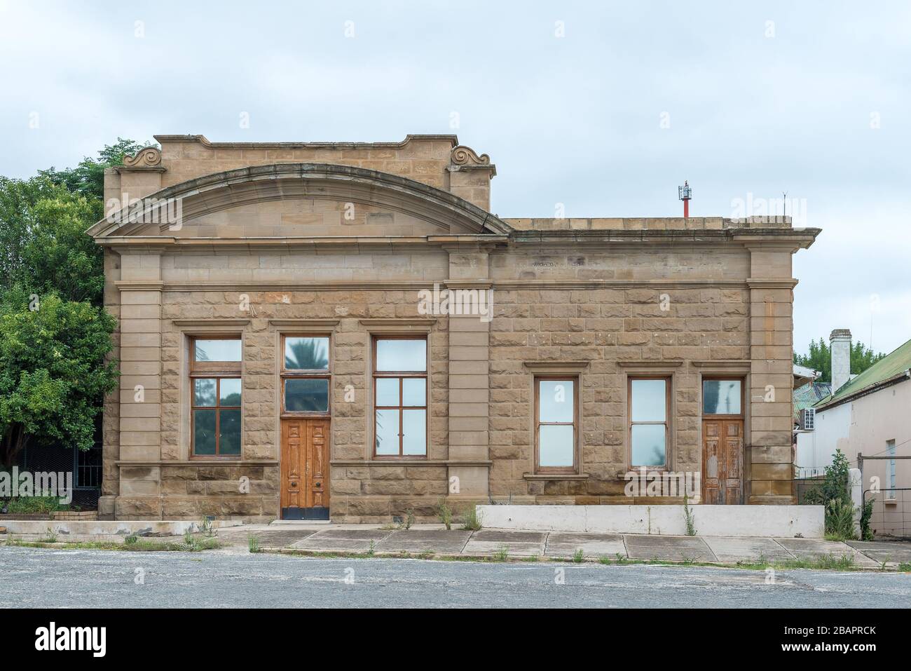 WINBURG, SOUTH AFRICA - MARCH 1, 2020: A street scene, with an historic ...