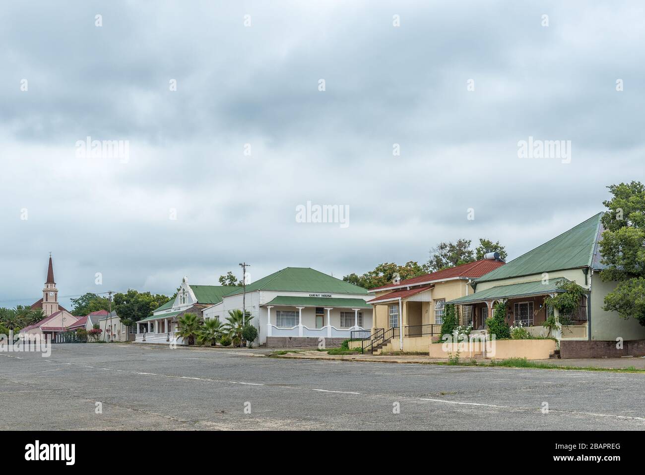 WINBURG, SOUTH AFRICA - MARCH 1, 2020: A street scene, with historic ...