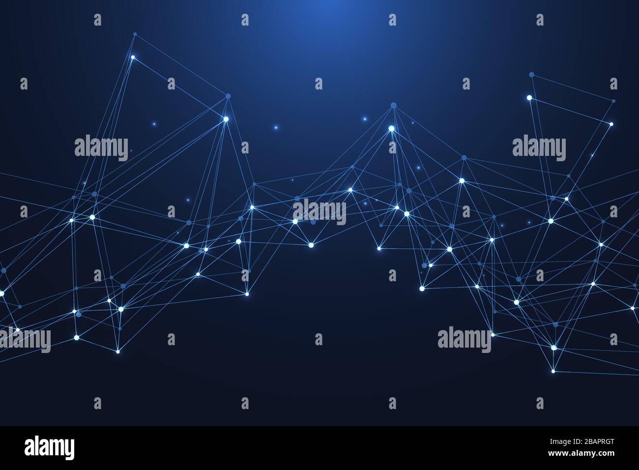 Abstract plexus background with connected lines and dots. Plexus geometric effect. Digital data ...