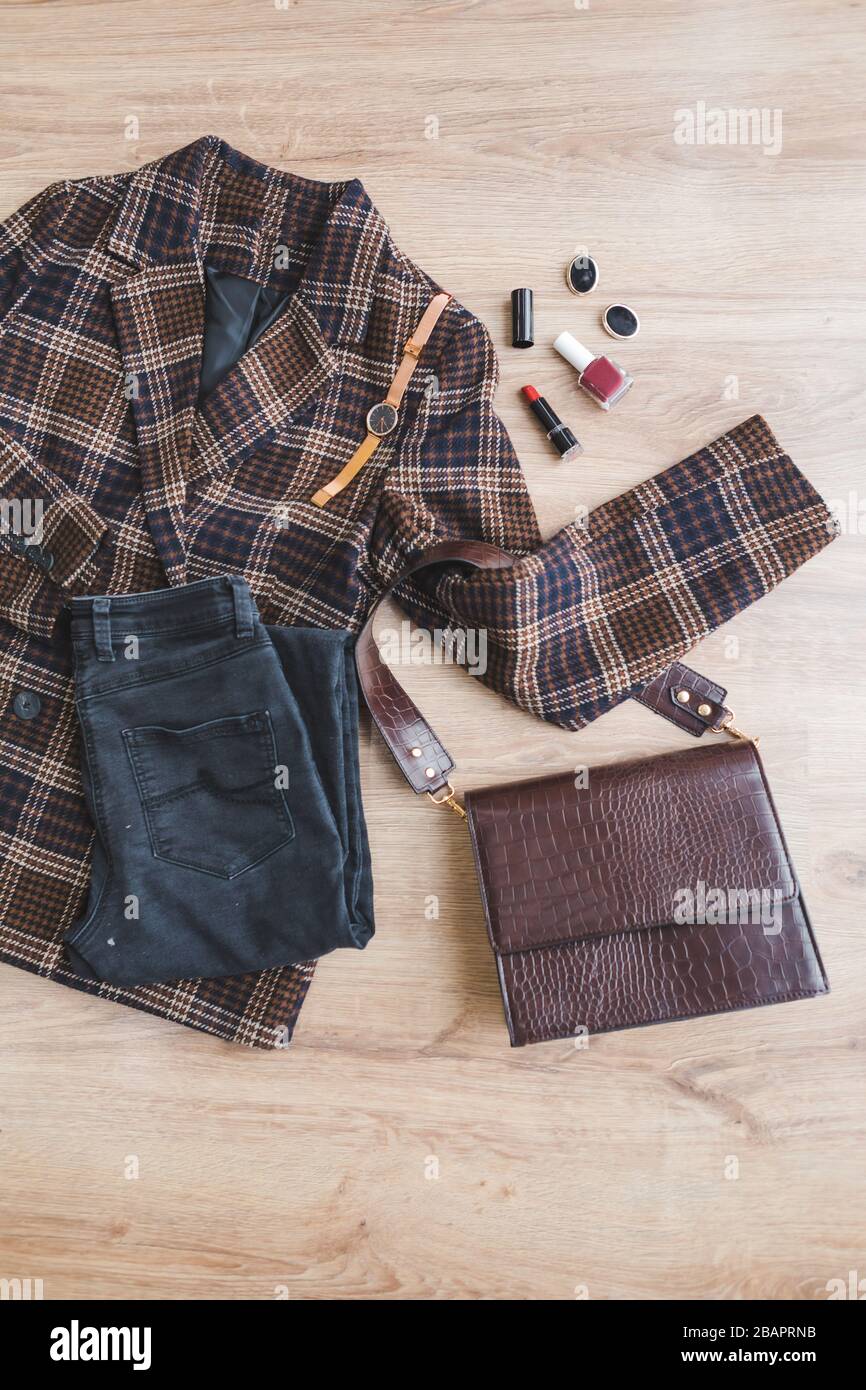 Ladies clothes top view hi-res stock photography and images - Alamy