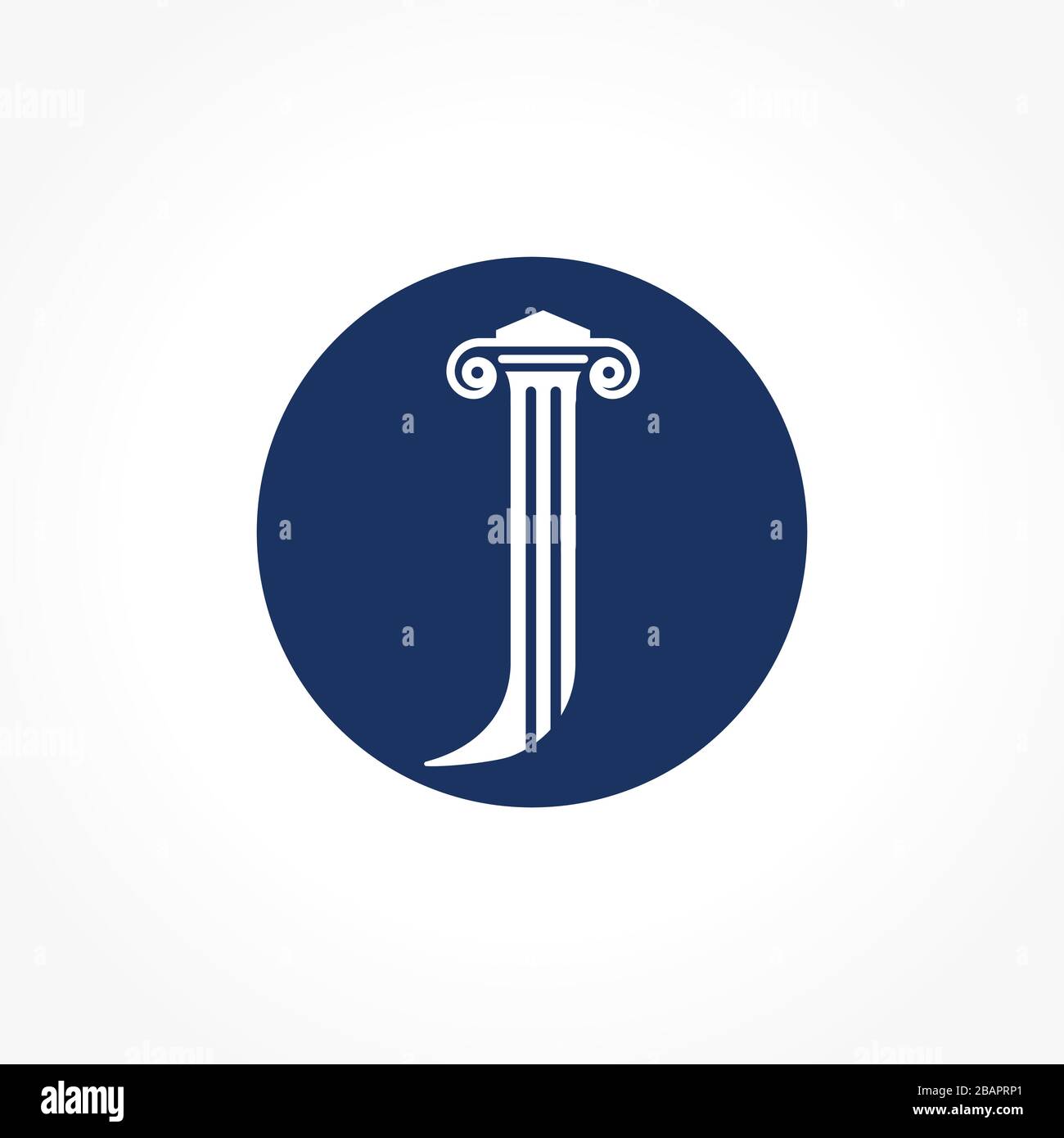 Attorney & Law Letter J Logo With Creative Modern Circle Vector ...